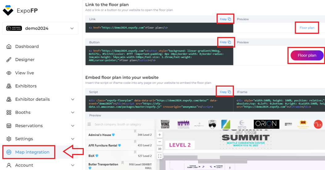 Integration options - ExpoFP